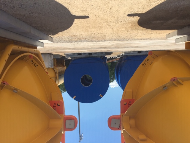 Another Reel Covered by a custom tarp | ETP Tarps and Curtains